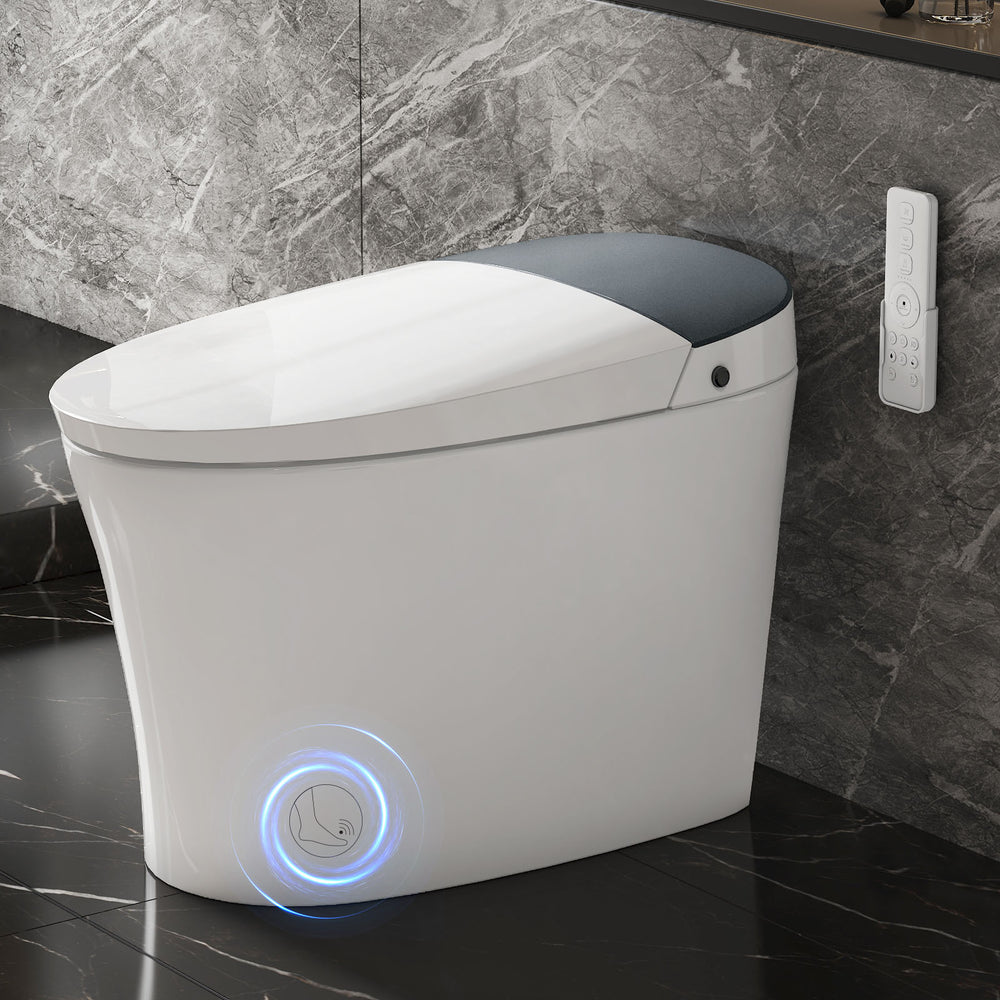 Smart Toilet with Bidet Built in, Built in Tank with Powerful Flush ...